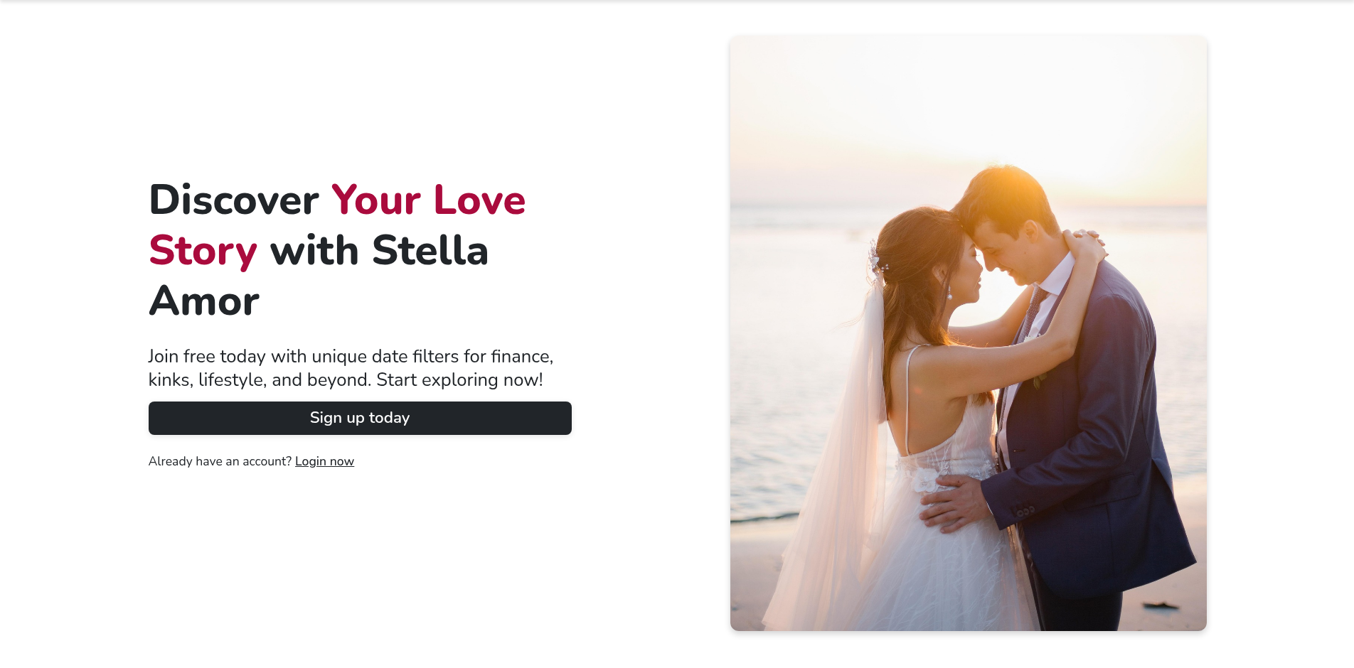 Stella Amor | Dating for Financial Compatibility & Niche Lifestyles